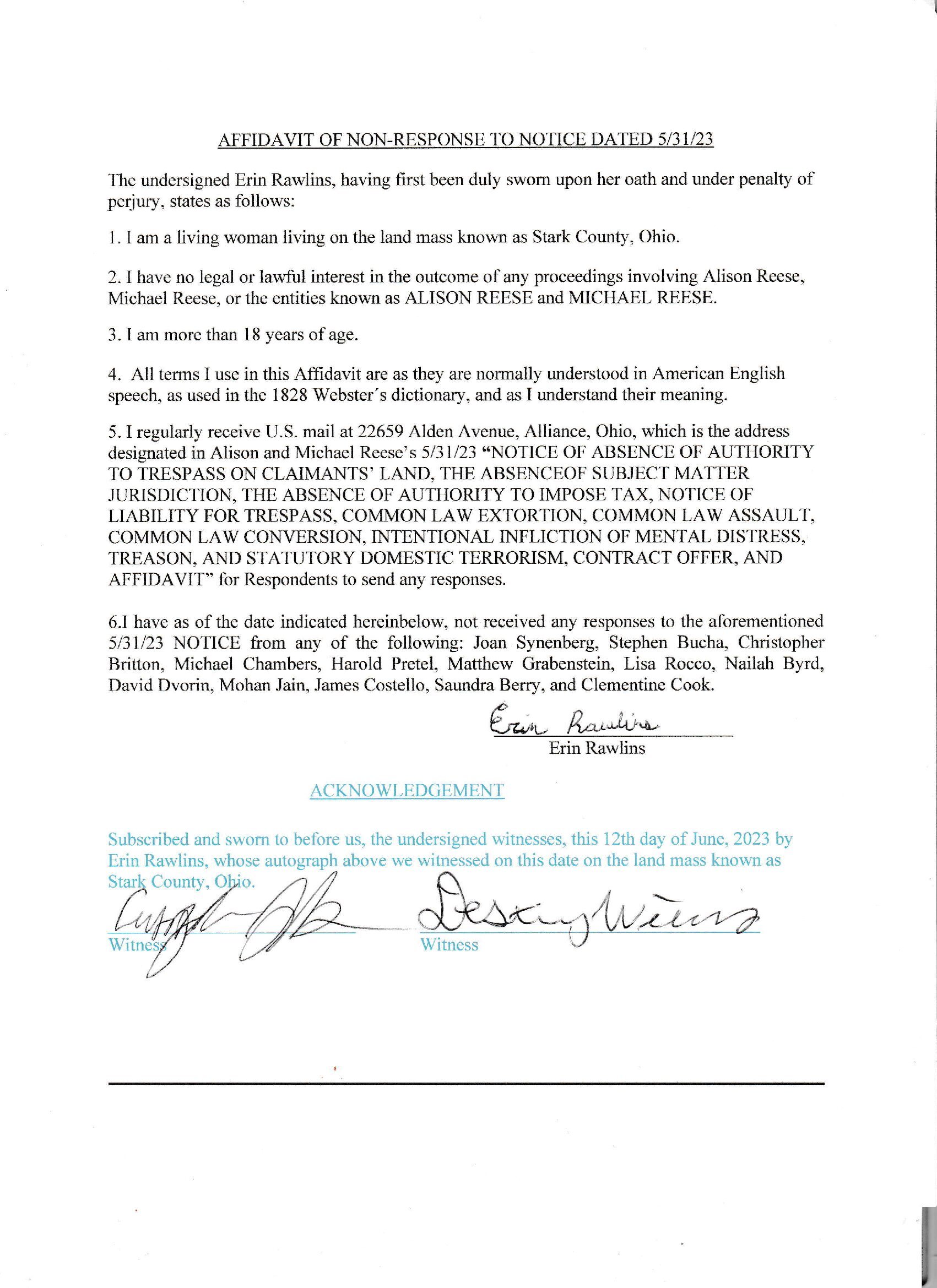 Pending Notices – Ohio Circuit Court of Record